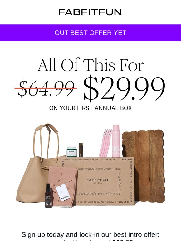 FabFitFun: Your First Box Is Only $29.99 🙌 | Milled