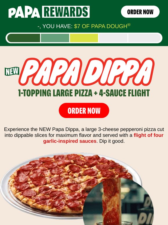 Papa Johns: Introducing the Papa Dippa, a pizza made for dipping 😋 | Milled