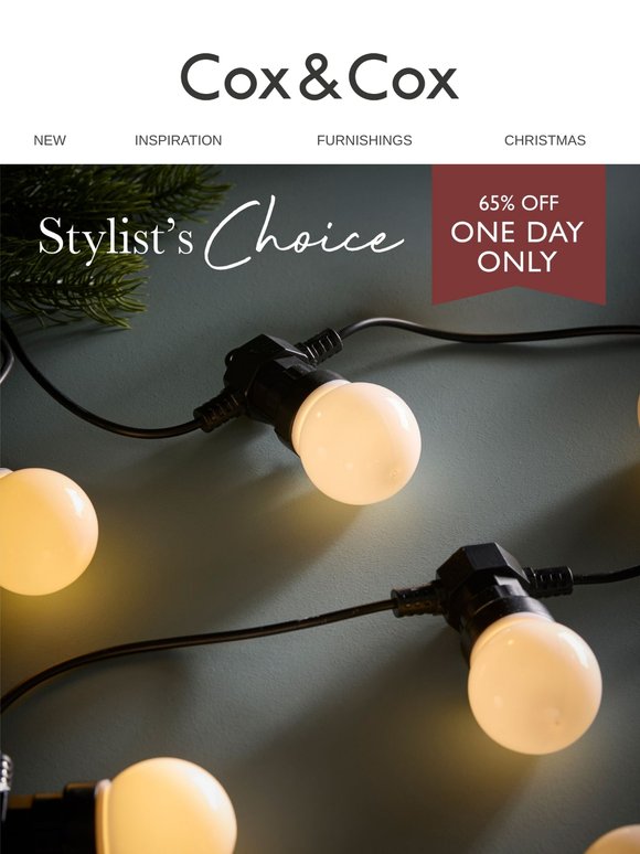 Cox and Cox: Today only - 65% off our bestselling festoon string lights ...