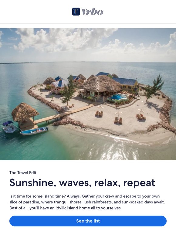 Vrbo: 8 idyllic island escapes | Milled