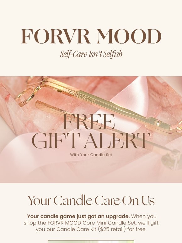Forvr Mood: Free Gift Alert 🎁 With Your Candle Set | Milled
