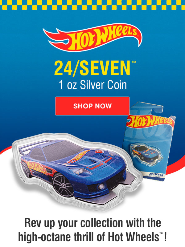 Kitco Metals: 🏎️ New Release! 1 oz Silver Hot Wheels™ 24/Seven™ Coin ...