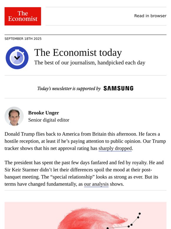 The Economist: Trump’s approval rating sharply drops | Milled