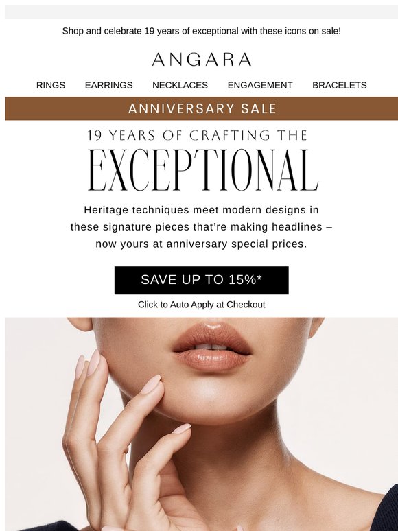 Angara: Up to 15% Off* Signature Pieces 🤑 | Milled