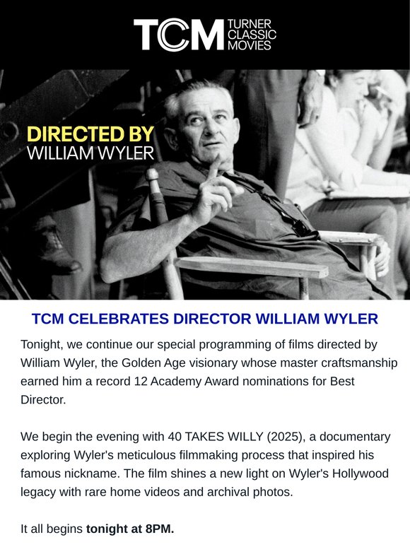 Turner Classic Movies: Tonight on TCM: Films Directed by William Wyler ...