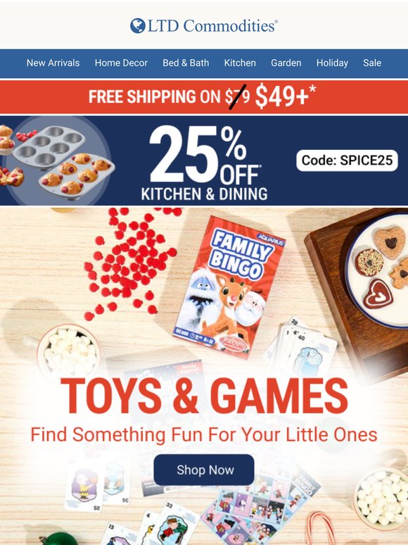 LTD Commodities: TOYS & GAMES from $4.99 | Milled
