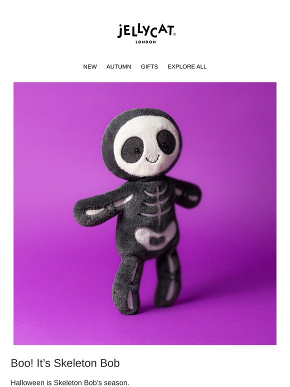 Jellycat US: Boo! It’s Skeleton Bob | Milled