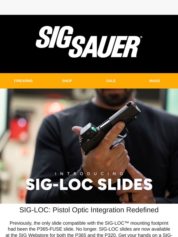 SIG SAUER: ALL NEW: SIG-LOC Slides for P365 and P320 Pistols | Milled