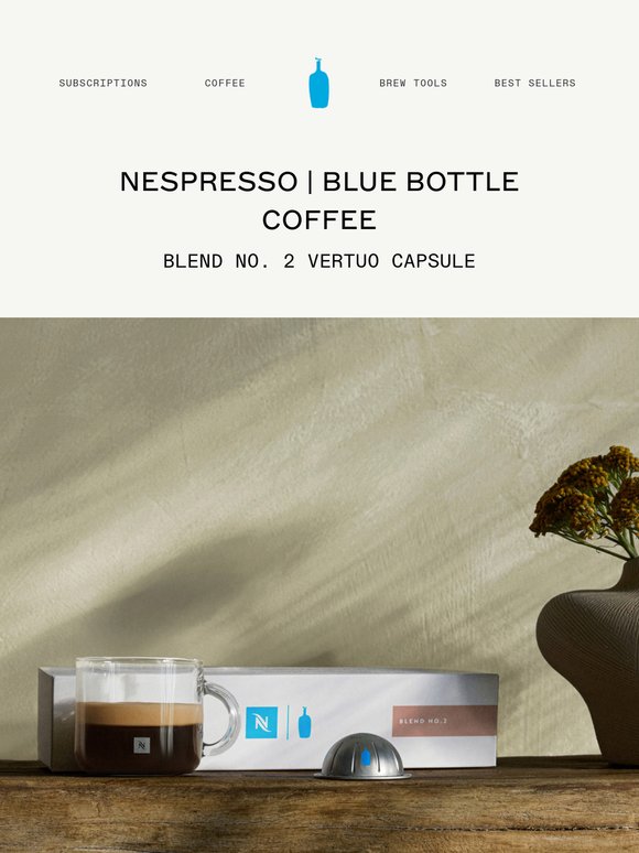 Blue Bottle Coffee: Nespresso | Blue Bottle Blend No. 2 Vertuo Capsule ...