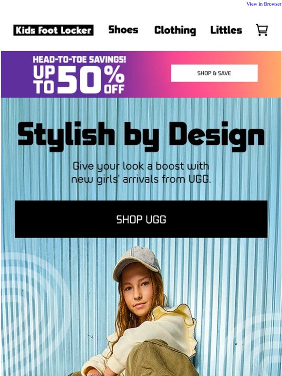 Kids Foot Locker: Now Trending: Girls' UGG styles 🤎 | Milled