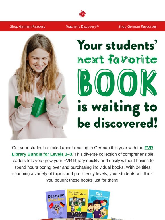Teacher's Discovery: Ignite FVR with 24 German Readers to Match Every ...