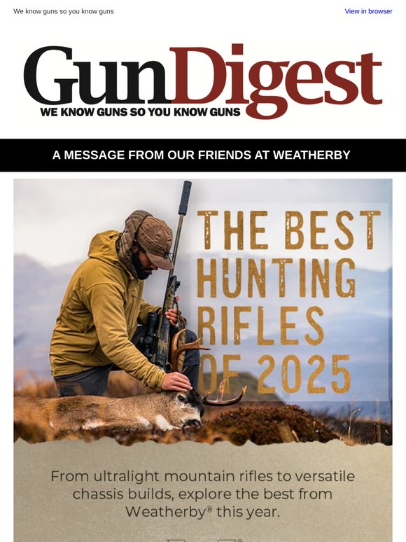 Gun Digest Store: The Best Hunting Rifles of 2025 | Milled