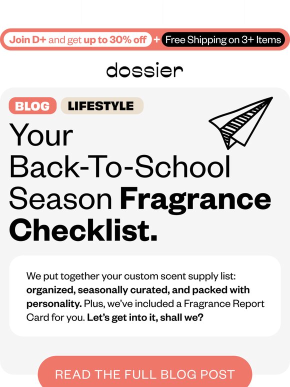 Dossier: BLOG: Your Back-To-School Season Fragrance Checklist | Milled