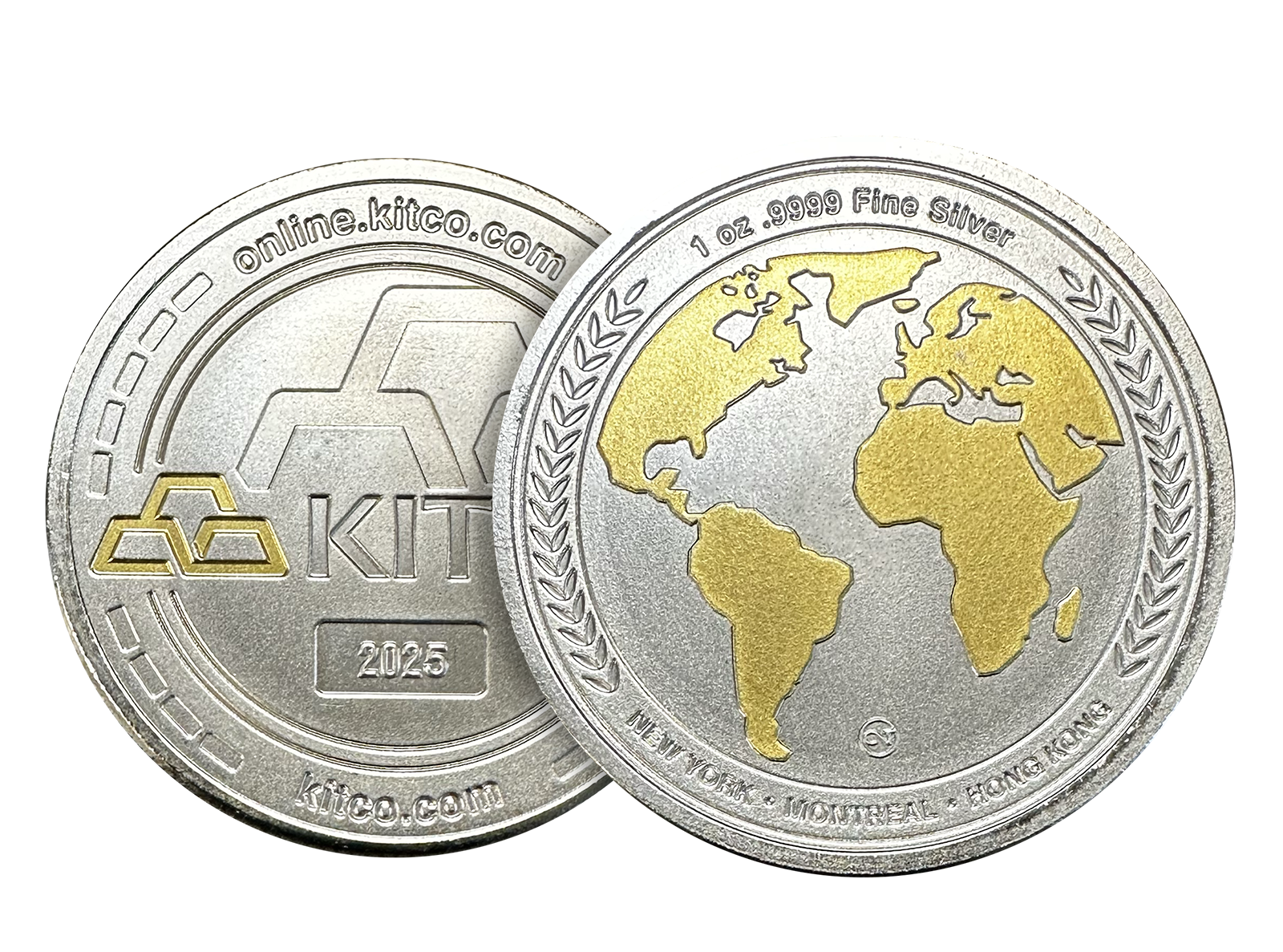 Kitco Metals: 🎉 Introducing the New Kitco Silver Rounds - Globe Edition ...