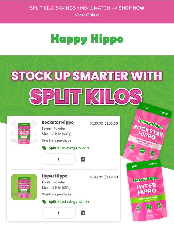 Happy Hippo: 🌿Epic Split Kilo Deals Are Here! | Milled