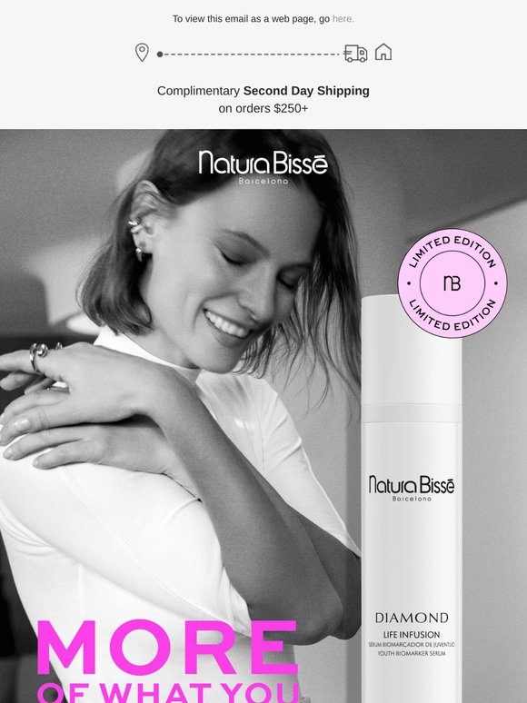 Natura Bissé: This just in: Supersized Diamond Life Infusion | Milled