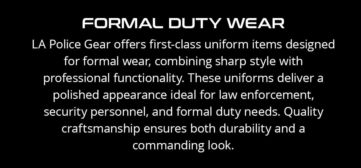 LA Police Gear: Introducing First Class Uniforms | Milled