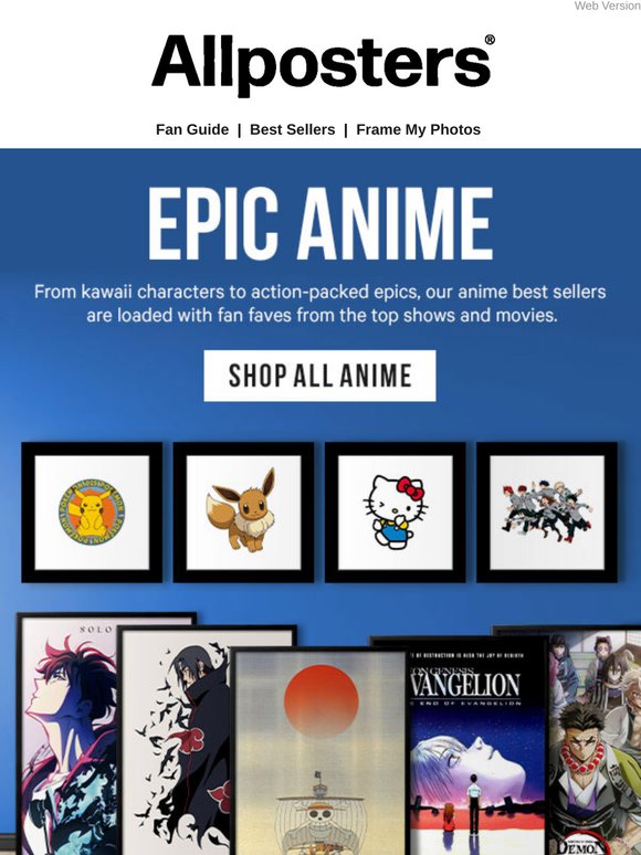 AllPosters: Build Your Anime Wall of Fame | Milled