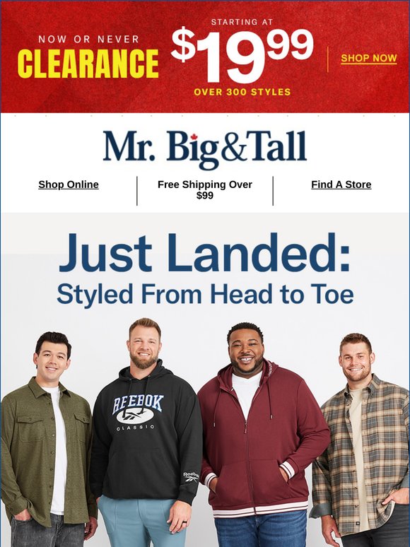 Mr. Big & Tall: Lightweight layers made easy. | Milled