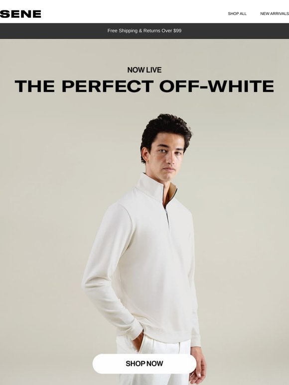 Sene: NEW: The perfect off-white is here. | Milled