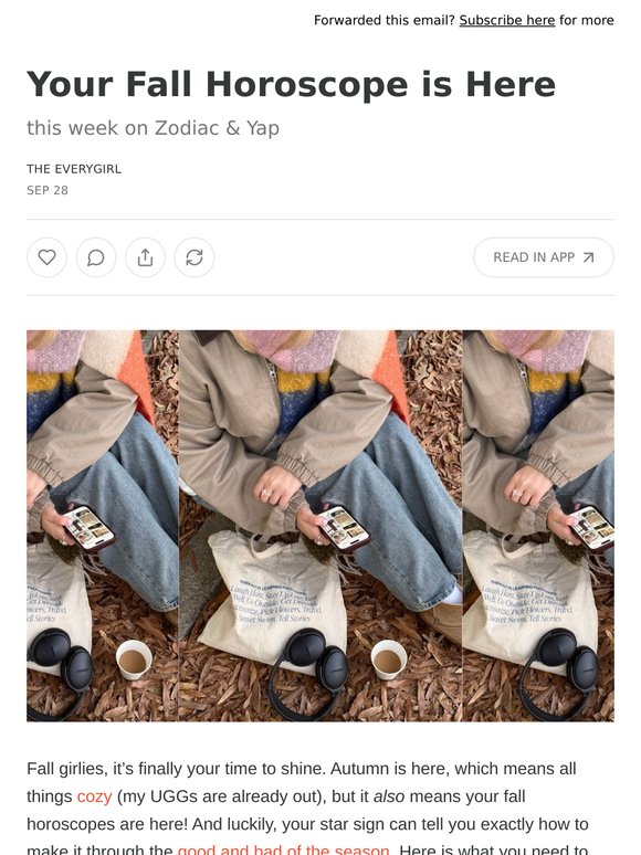 The Everygirl: Your Fall Horoscope is Here | Milled