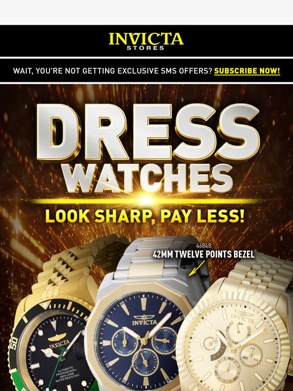 Invicta: 💥DRESS TO IMPRESS😎Elegant Styles at Jaw-Dropping Prices ️ | Milled