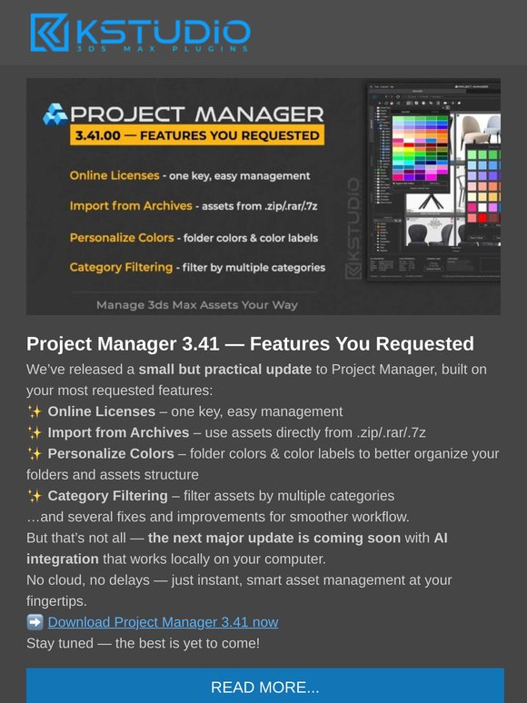 Kstudio: News from Kstudio (Project Manager 3.41 — Features You ...