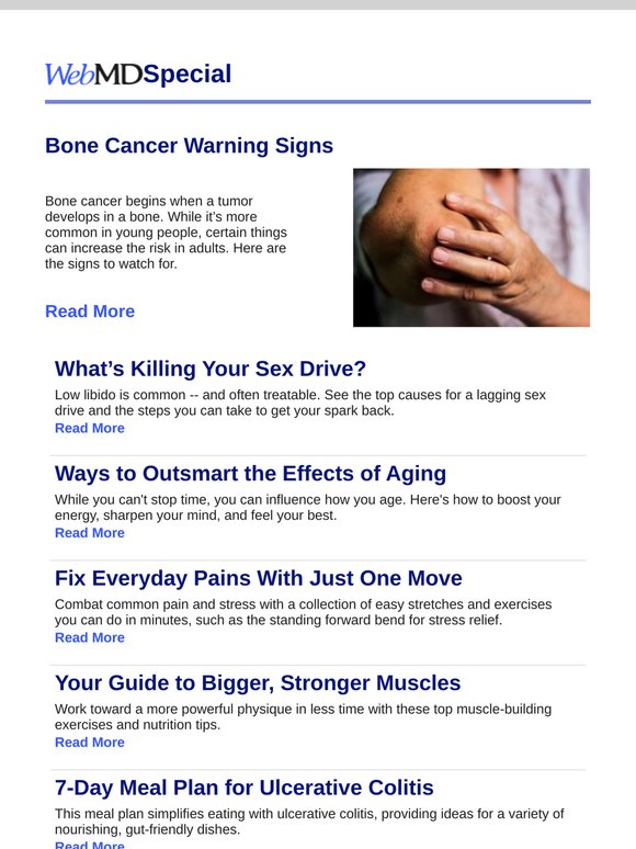 WebMD: Bone Cancer Warning Signs | Milled