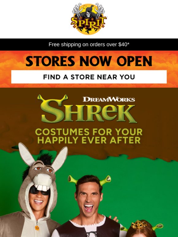 Spirit Halloween: Shrek costumes + accessories! 🧅💚 | Milled