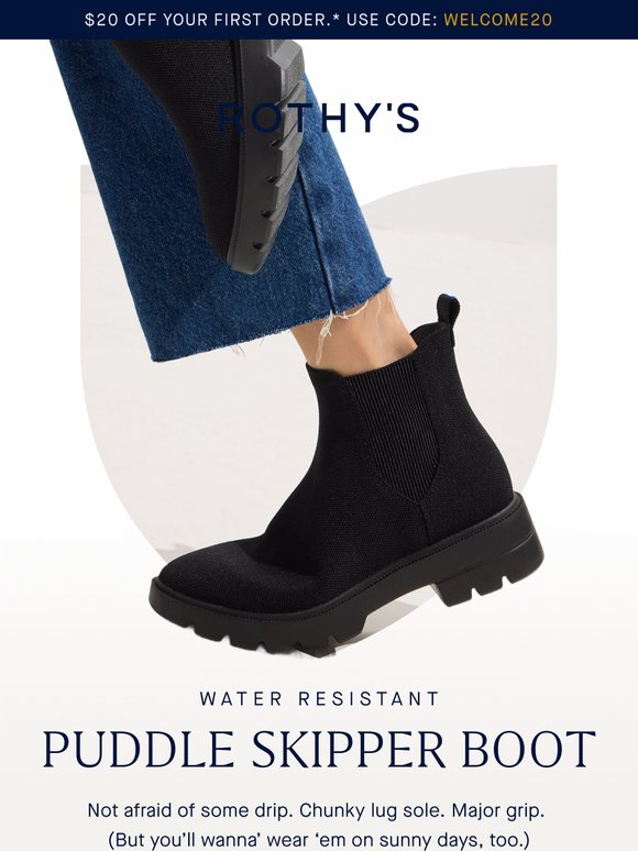 Rothy's: NEW DROP: The Puddle Skipper Boot. | Milled
