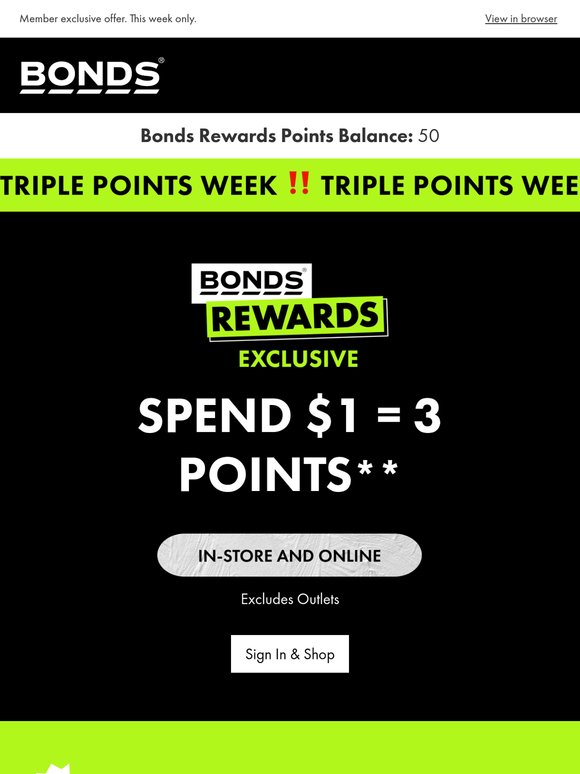 Bonds: Triple points = triple perks ️ | Milled