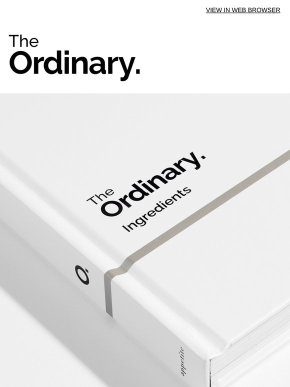 The Ordinary: Your first look at our new book. | Milled