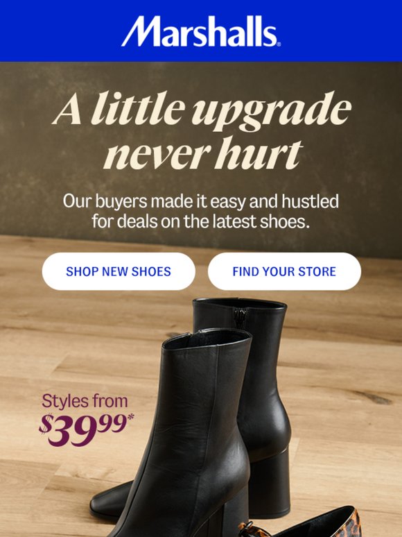 Marshalls: NEW SHOES from $39.99* | Milled