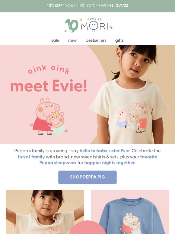 Mori: 🐷 Meet Evie - Peppa’s little sister! | Milled