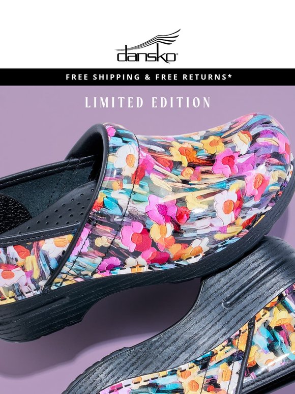 Dansko: JUST DROPPED: Painted Garden Pros 💐 | Milled