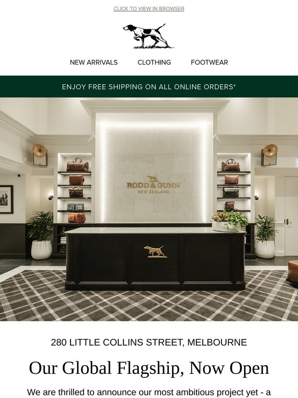 Rodd & Gunn: Unveiling our Global Flagship Today | 280 Little Collins ...