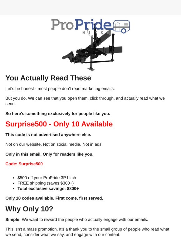ProPride: You actually read these emails. Here's your reward. | Milled