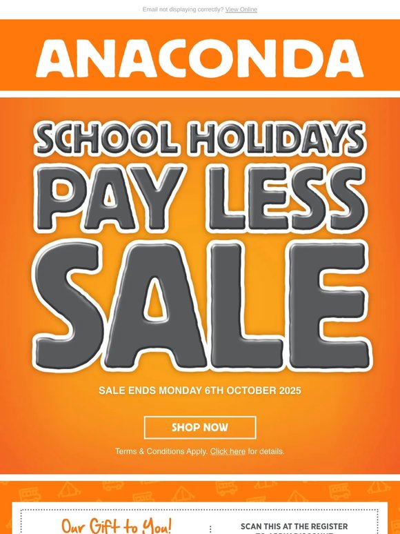 Anaconda: Spend $150 In Store & Receive $30 | Milled