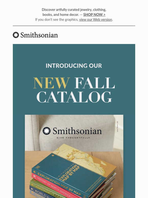 Smithsonian Store: Your Fall Digital Catalog Is Here! | Milled