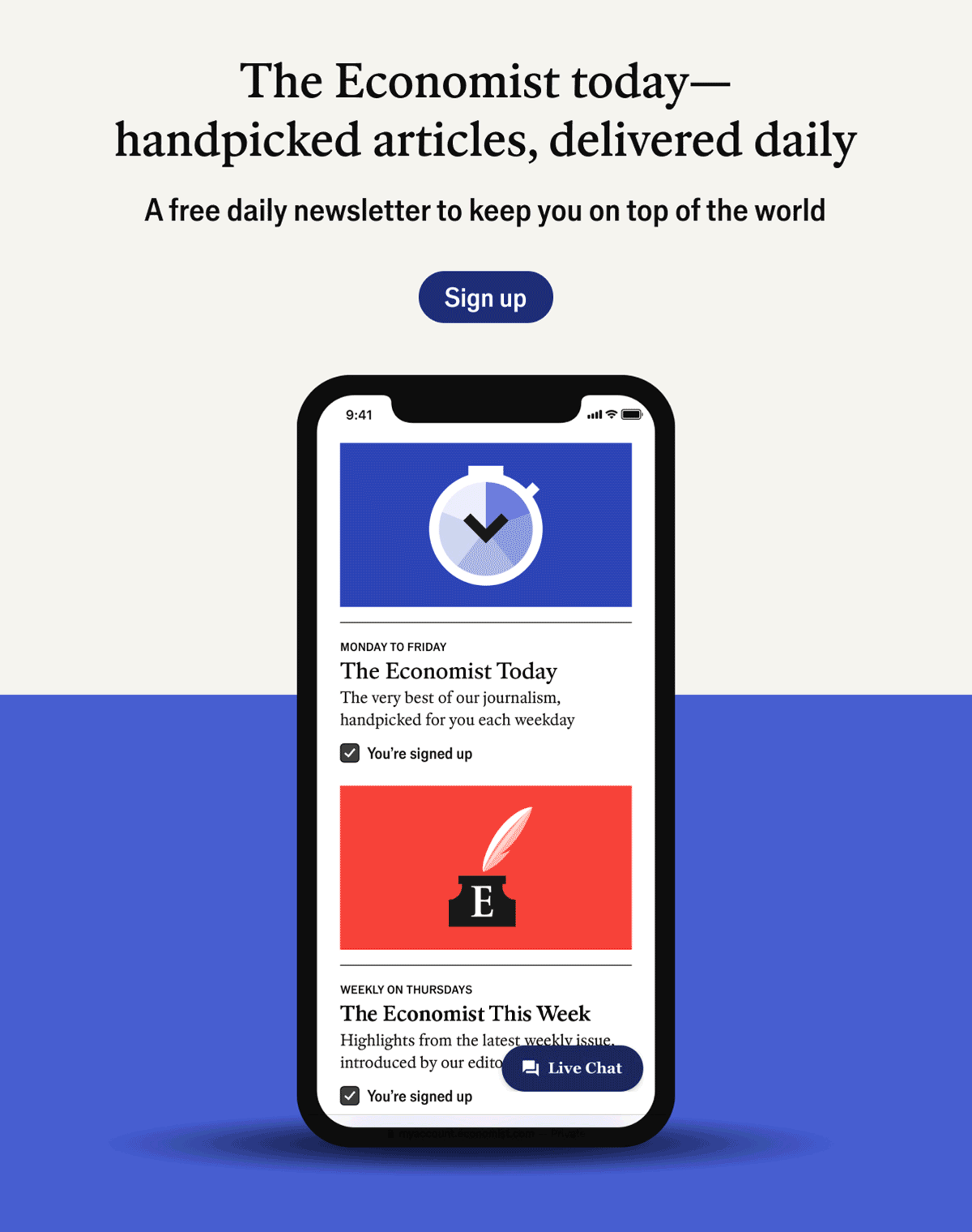 The Economist: Get daily updates with our free newsletter | Milled
