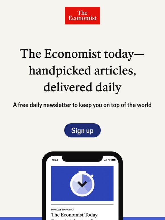 The Economist: Get daily updates with our free newsletter | Milled