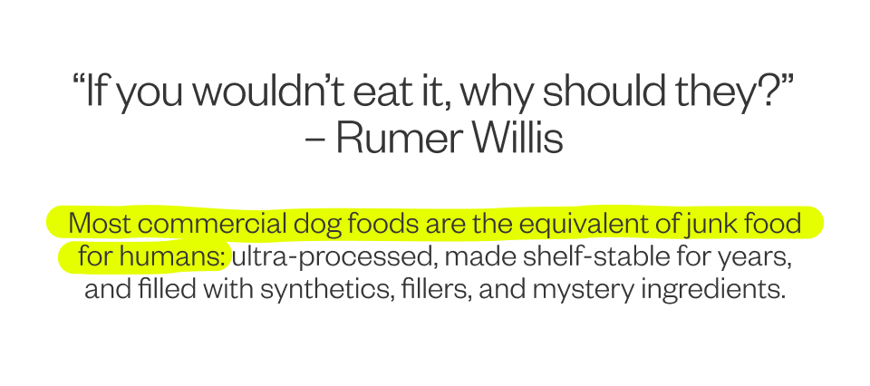 Maev: Dogs deserve more than “junk food” | Milled