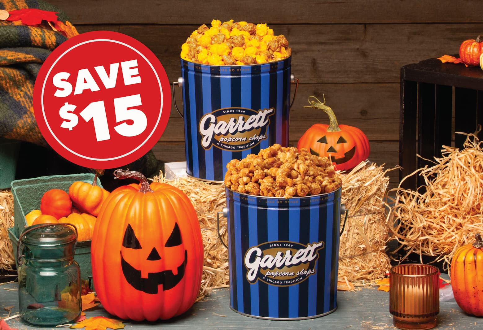 Garrett Popcorn: 🎃 Save $15 on Classic Tin Bundles | Milled