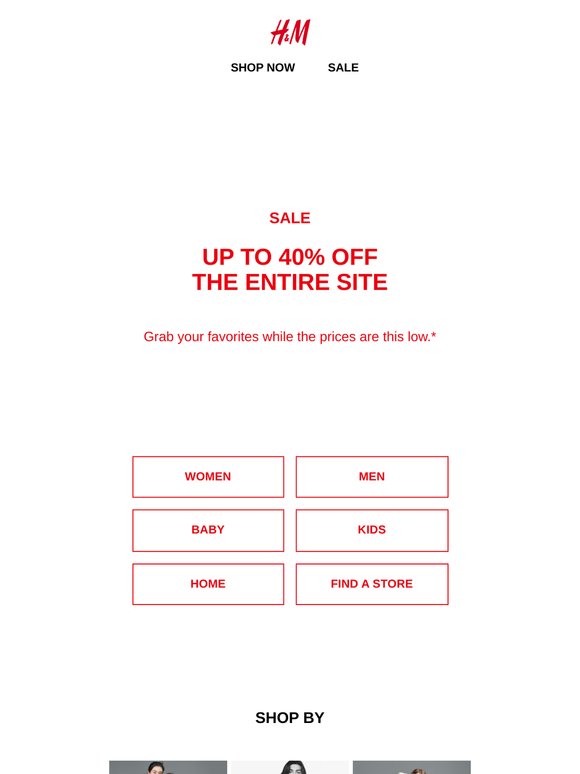 H&M: Sale got even better. Up to 40% off | Milled