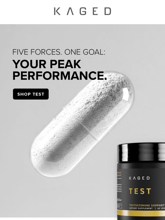 Kaged Muscle: Five Patents. Maximum Testosterone Support. | Milled
