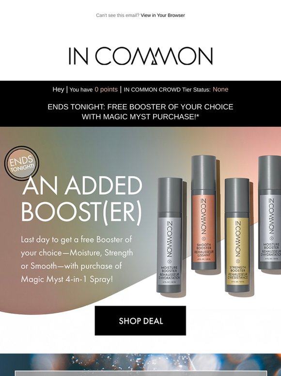 In Common: ENDS TOMORROW: FREE Booster with Magic Myst Purchase! | Milled