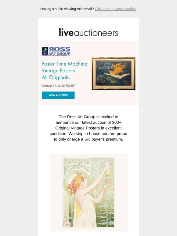 LiveAuctioneers: The Ross Art Group | Poster Time Machine: Vintage ...