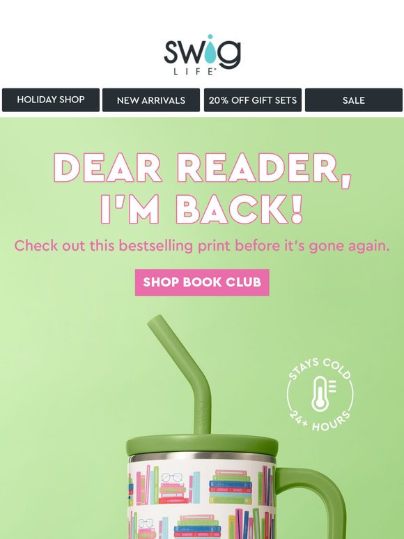 Swig Life: Dear Reader, Book Club Is BACK! 📚 | Milled