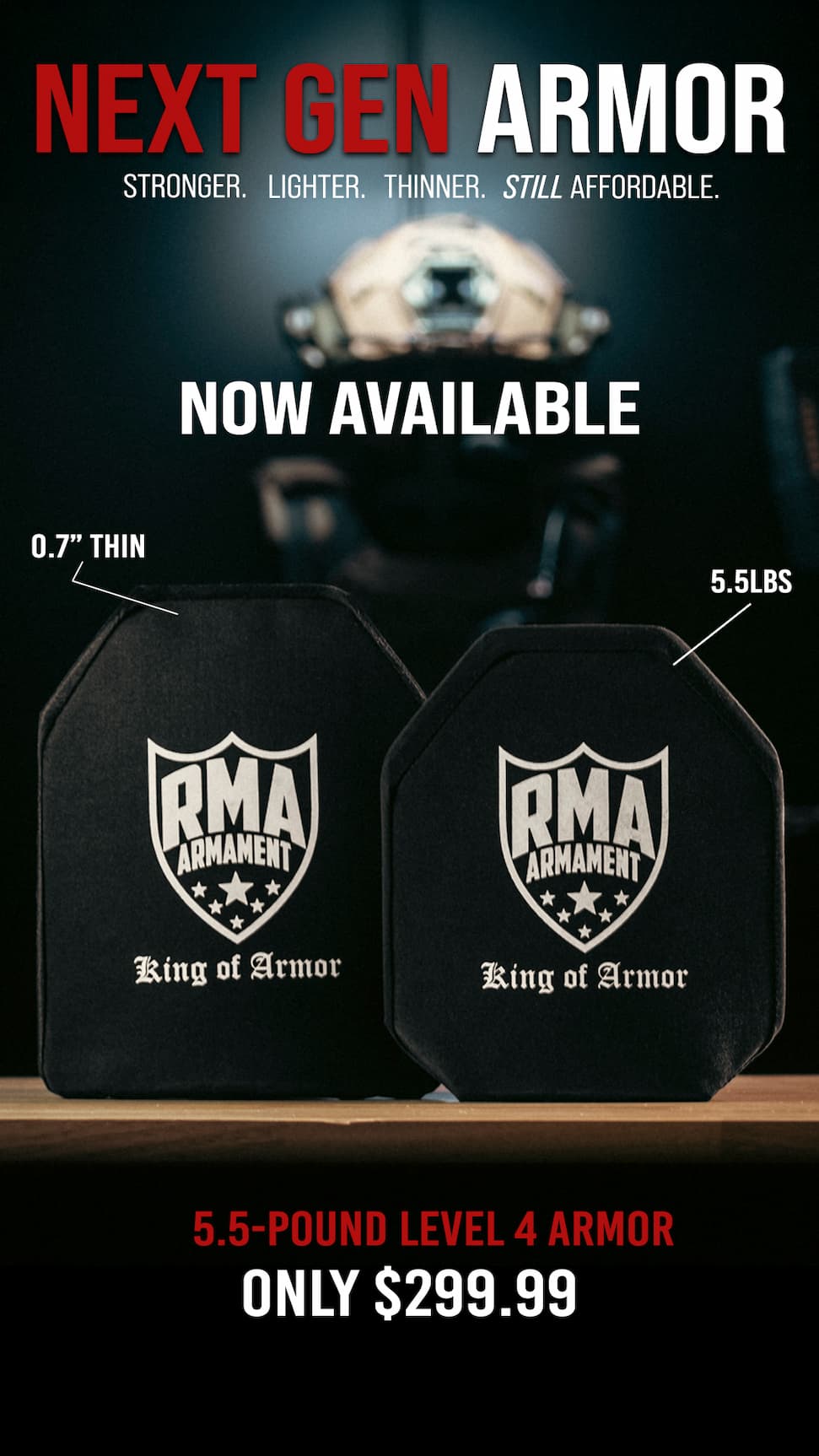 RMA Armament: 🚨 New Product Announcement 🚨 Next Gen Level 4 Armor | Milled