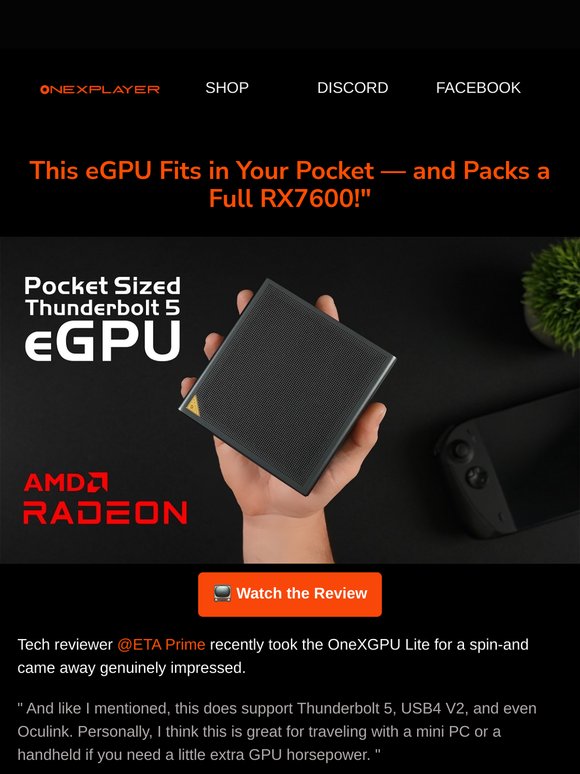 Onexplayer: The Pocket eGPU That’s Redefining Power — Watch ETA Prime’s ...